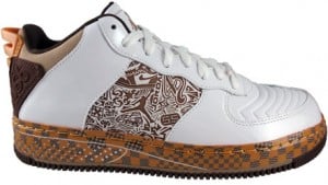 Air Jordan Fusion 20 (AJF 20) Low Nelly White / Golden Straw - Dark Oak ...