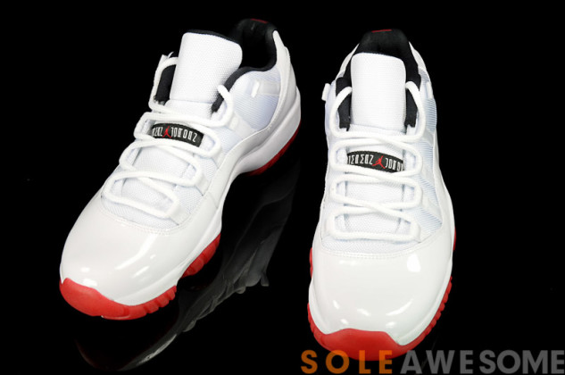 Air Jordan XI (11) Low 'White/Black-Varsity Red' - Another Look ...