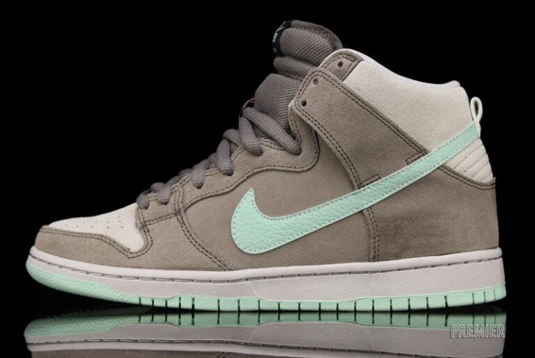 Nike SB Dunk High 'Soft Grey/Medium Mint'- SneakerFiles