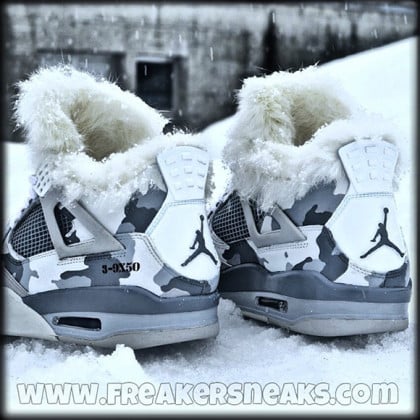 Air Jordan IV (4) "Snow Sniper" Winter Boot by Freaker Sneaks- SneakerFiles
