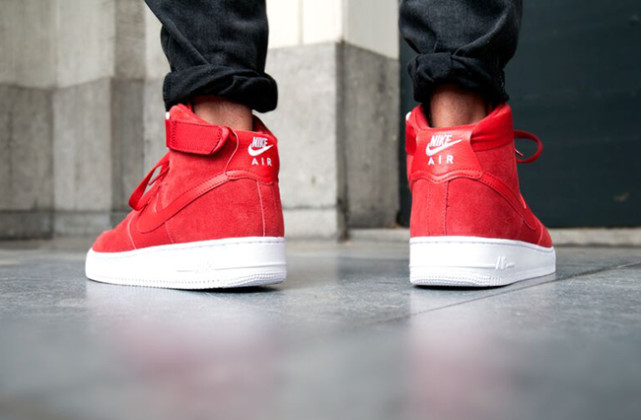 Nike Air Force 1 High Red Suede | SneakerFiles
