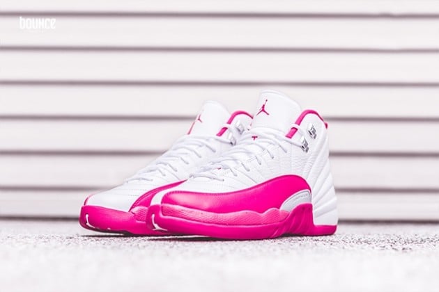Air Jordan 12 GS White Vivid Pink | SneakerFiles