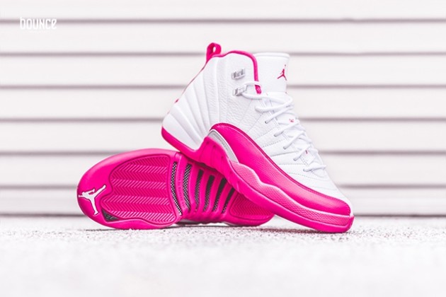 Air Jordan 12 GS White Vivid Pink | SneakerFiles