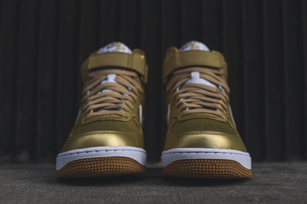 Nike Air Force 1 High Metallic Gold | SneakerFiles