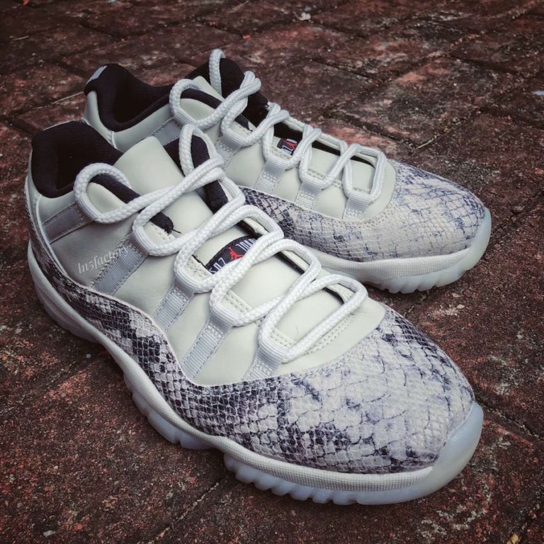 Air Jordan 11 Low Snakeskin Light Bone CD6846-002 Release Date ...