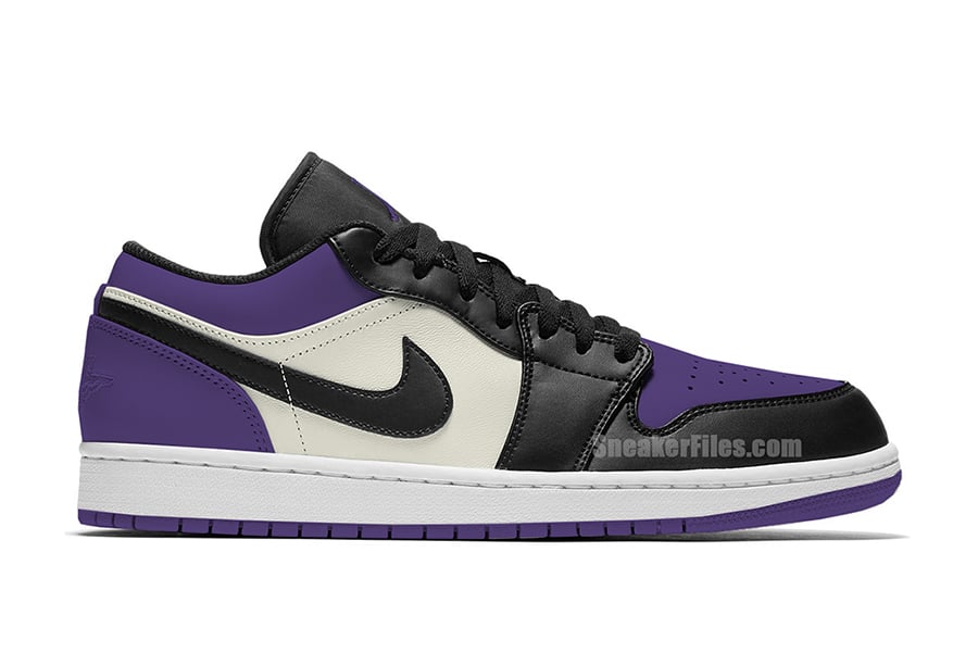 Air Jordan 1 Low Court Purple 553558-125 Release Info | SneakerFiles