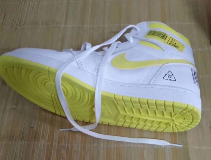 Air Jordan 1 Barcode White Yellow Release Info | SneakerFiles