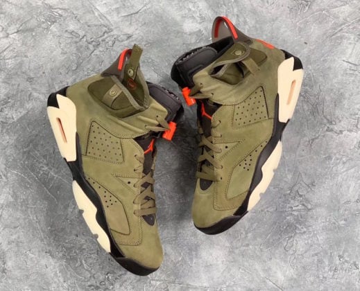 Travis Scott Air Jordan 6 Medium Olive CN1084-200 Release Date ...