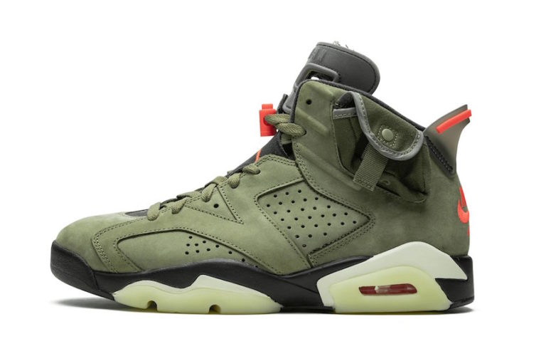 Travis Scott Air Jordan 6 Medium Olive CN1084-200 Release Date ...