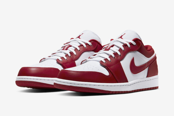 Air Jordan 1 Low Gym Red White 553558-611 Release Date Info | SneakerFiles