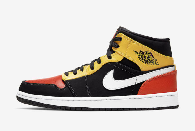 Air Jordan 1 Mid SE Black Amarillo Team Orange 852542-087 Release Date ...
