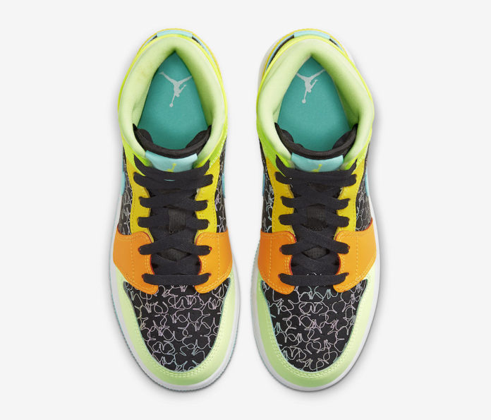 Air Jordan 1 Mid SE GS Reflective Four Leaf Clover BQ6931-037 Release ...