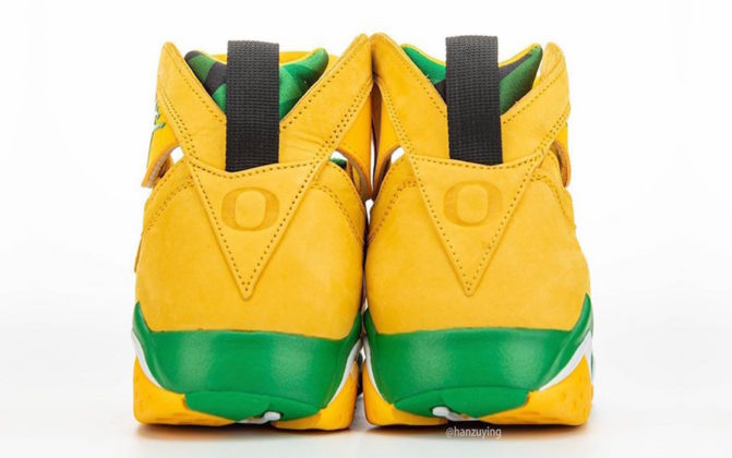 Air Jordan 7 Oregon Ducks Yellow Green PE | SneakerFiles