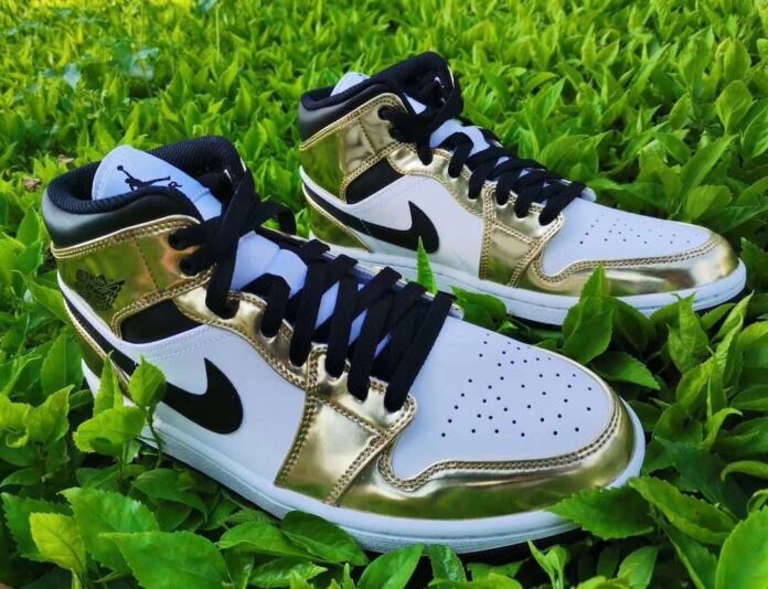 Air Jordan 1 Mid White Metallic Gold DC1419-700 Release Date Info ...