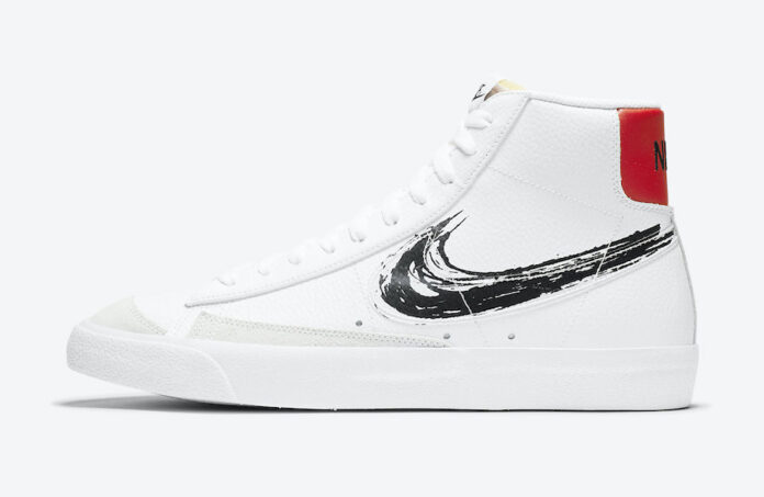Nike Blazer Mid 77 Vintage Brushstroke Swoosh DC4838-100 Release Date ...