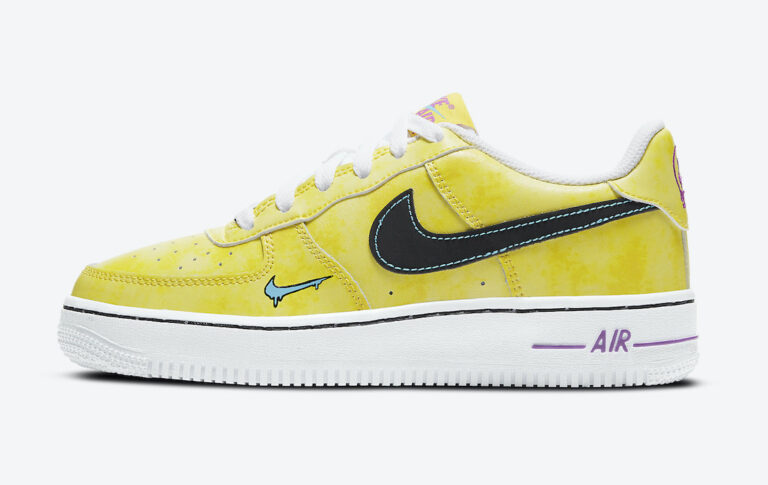 Nike Air Force 1 low Kids Melted Smiley Face DC7299-700 Release Date ...