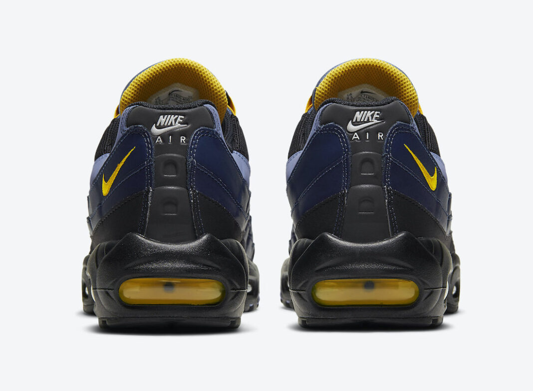 Nike Air Max 95 Black Navy Sky Blue Yellow CT1805-400 Release Date Info ...