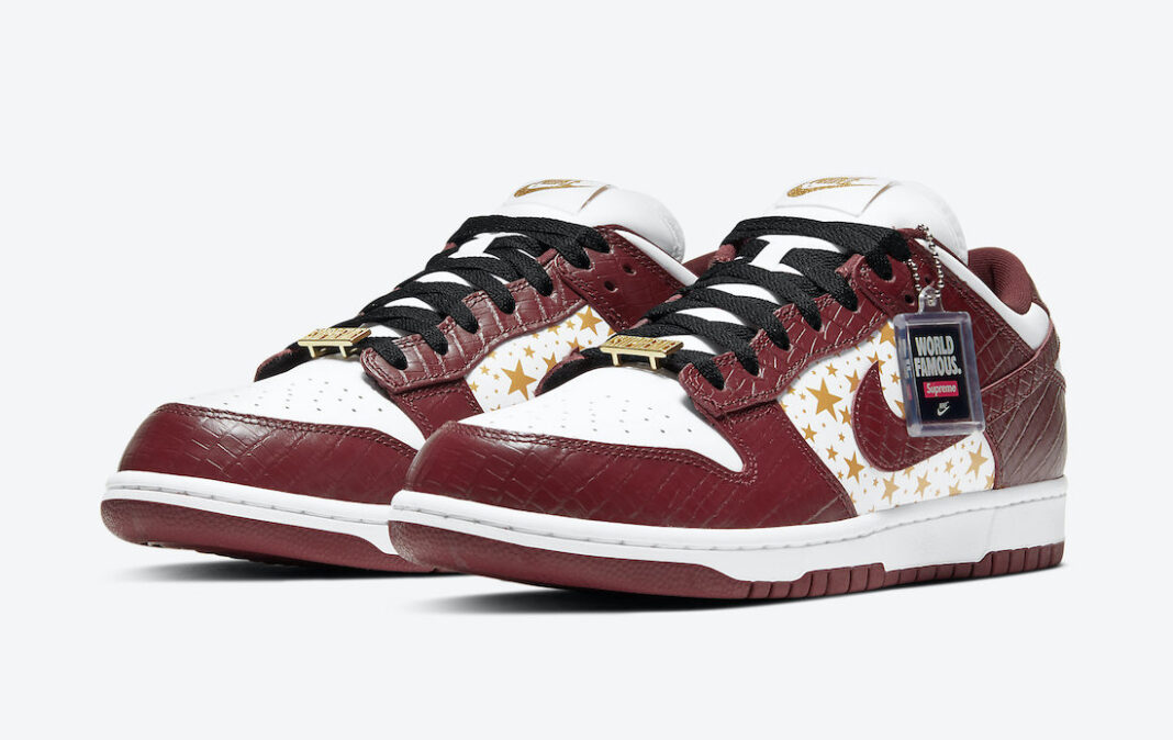 Supreme Nike SB Dunk Low Stars 2021 Release Date Info | SneakerFiles