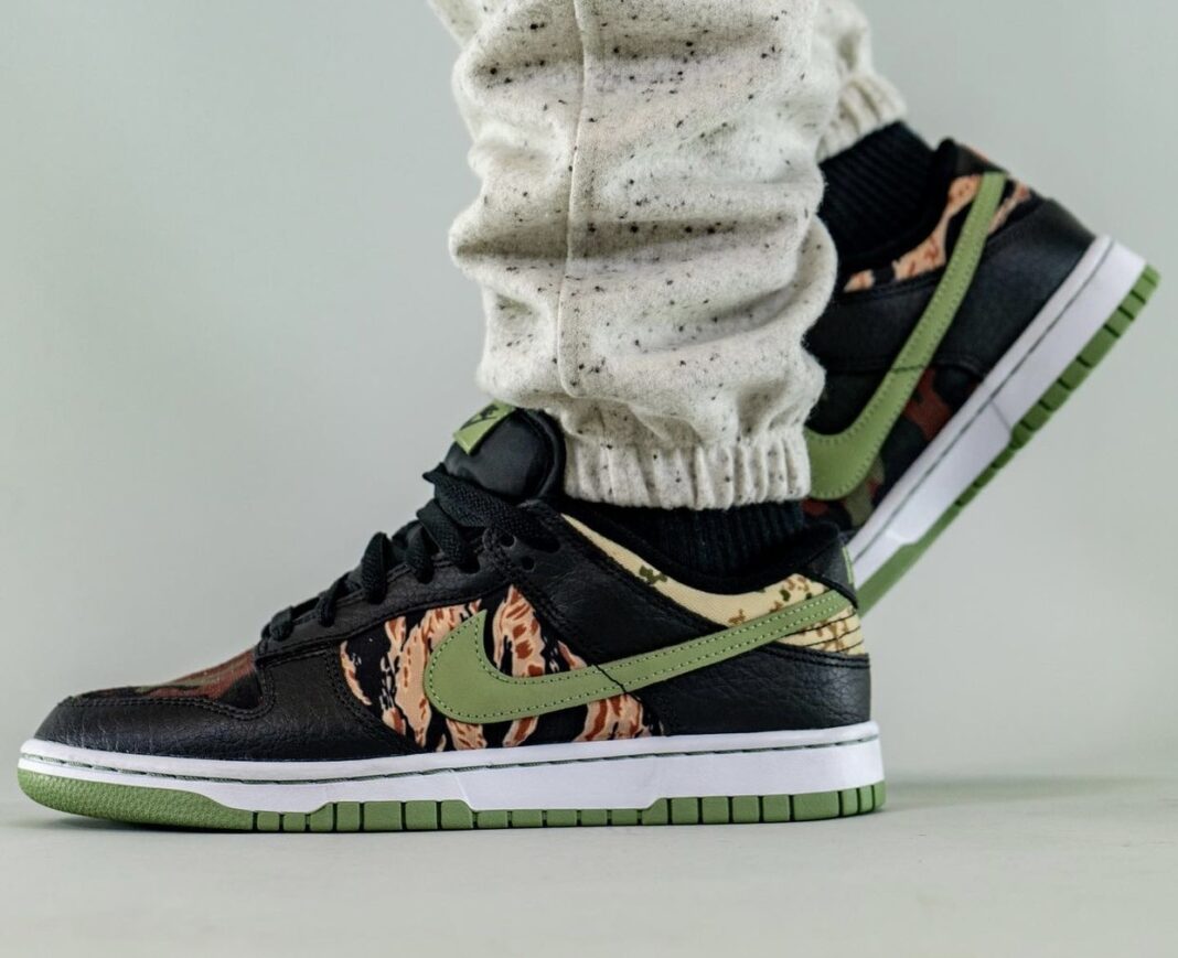 Nike Dunk Low Black Multi Camo DH0957-001 Release Date Info | SneakerFiles