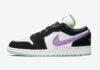 Air Jordan 1 Low GS White Black Green Glow 553560-151 Release Date Info ...