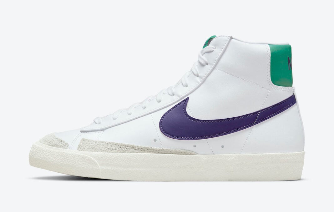 Nike Blazer Mid 77 White Purple Green DO1157-100 Release Date Info ...
