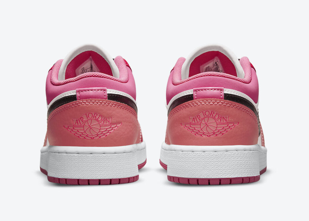Air Jordan 1 Low GS Pink Red 553560-162 Release Date Info | SneakerFiles