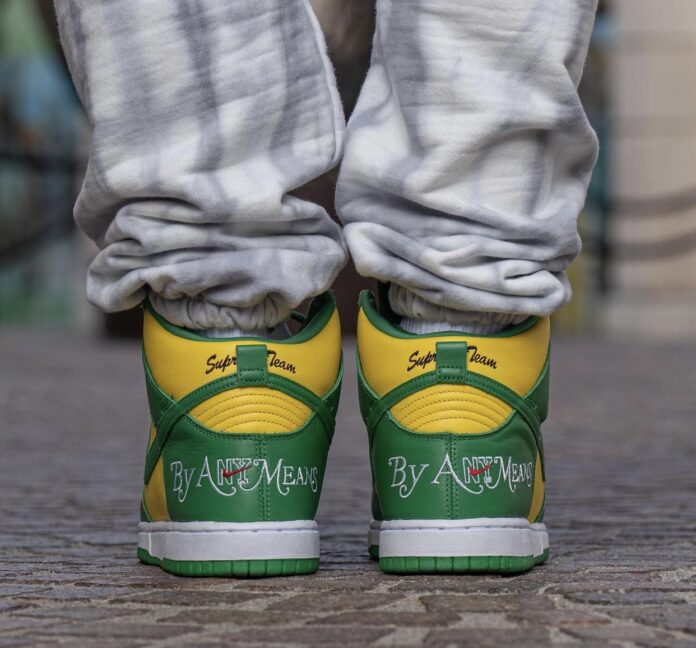 Supreme x Nike SB Dunk High By Any Means Release Date Info | SneakerFiles