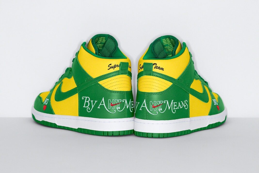 Supreme x Nike SB Dunk High By Any Means Release Date Info | SneakerFiles