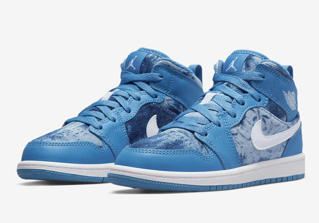Air Jordan 1 Mid Washed Denim Release Date Info | SneakerFiles