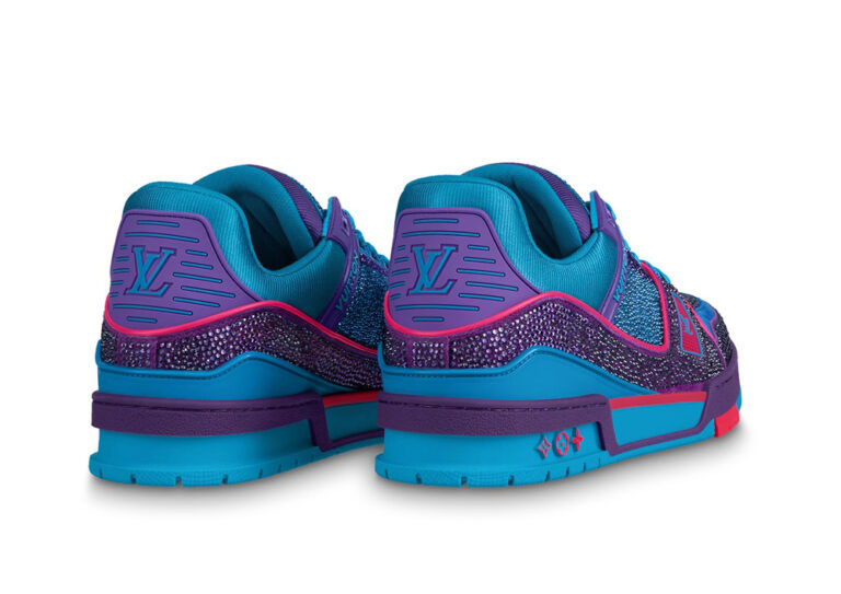Louis Vuitton LV Trainer Crystals Blue Black Release Date Info ...