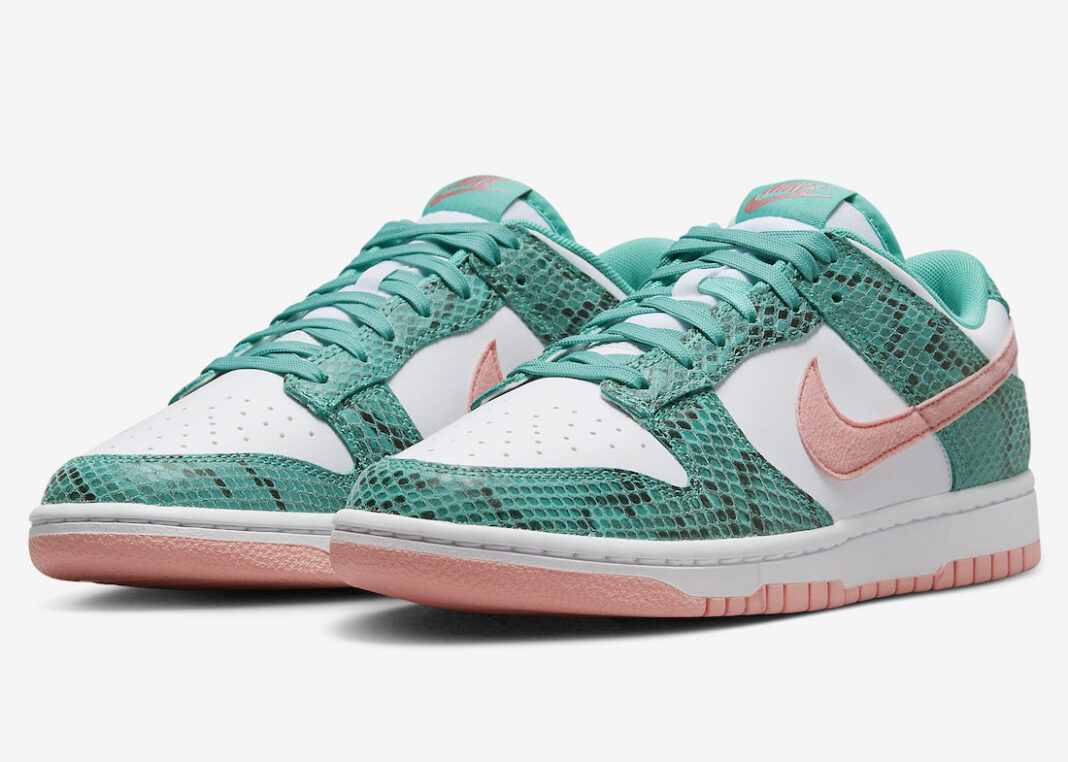 Nike Dunk Low Snakeskin Teal Pink DR8577-300 Release Date Info ...