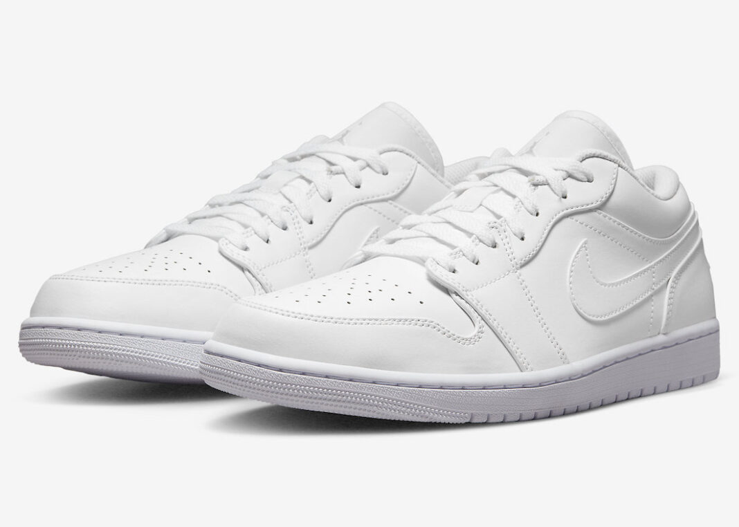 Air Jordan 1 Low Triple White 553558-136 Release Date + Where to Buy ...
