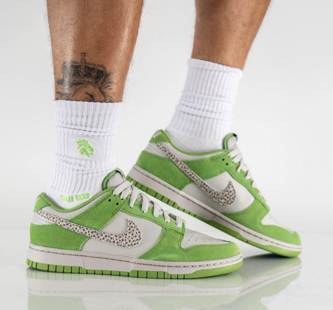 Nike Dunk Low Safari Swoosh Chlorophyll DR0156-300 Release Date + Where ...