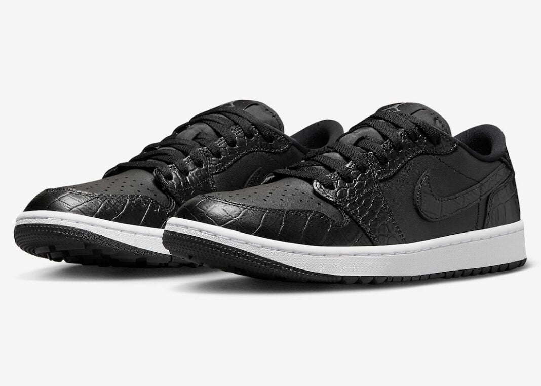 Air Jordan 1 Low Golf Black Croc DD9315-003 Release Date + Where to Buy ...
