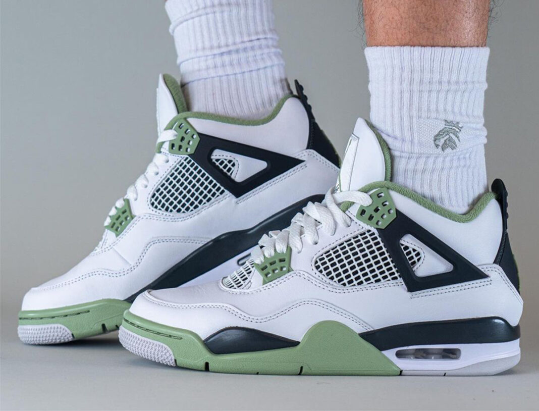 Air Jordan 4 Seafoam Oil Green WMNS AQ9129-103 | SneakerFiles