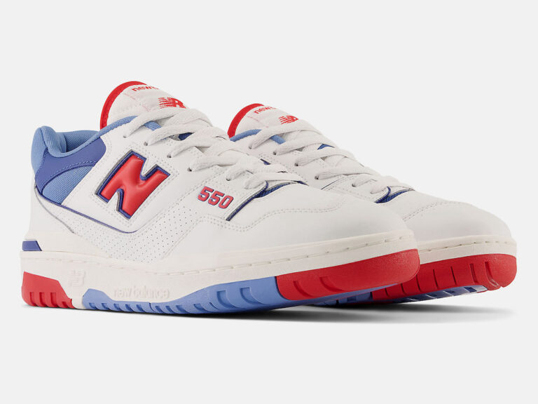 New Balance 550 White Red Blue BB550NCH Release Date + Where to Buy ...