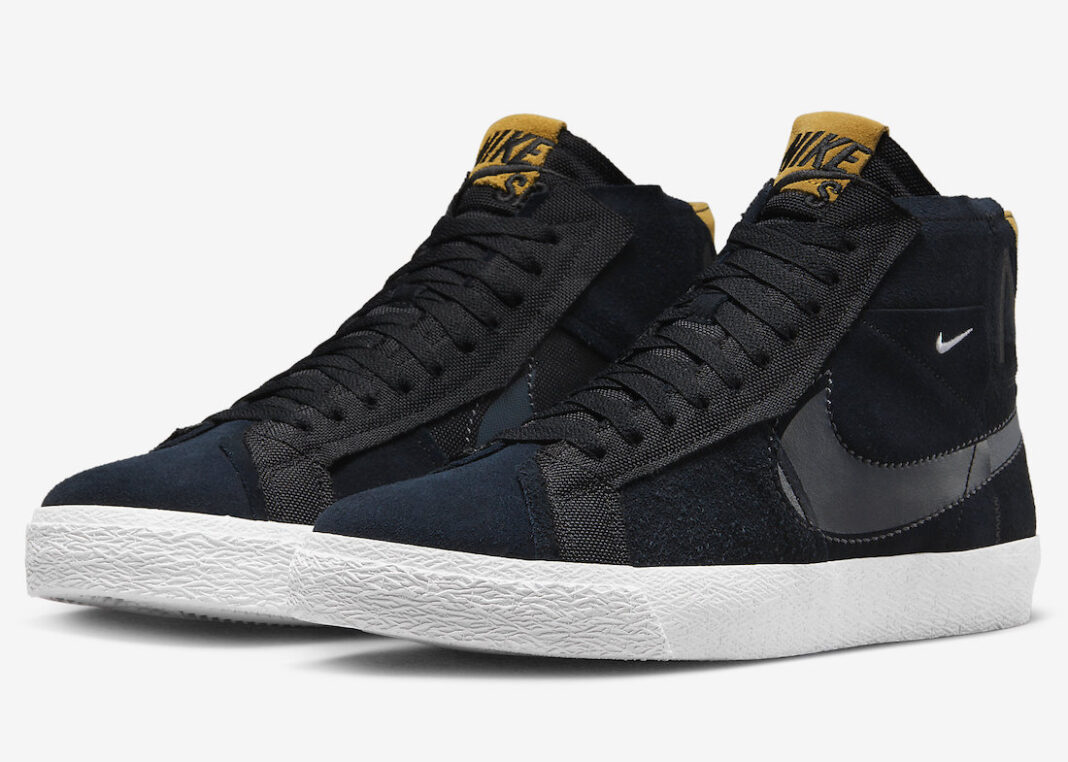 Nike SB Blazer Mid Black Desert Ochre DV7898-001 Release Date + Where ...