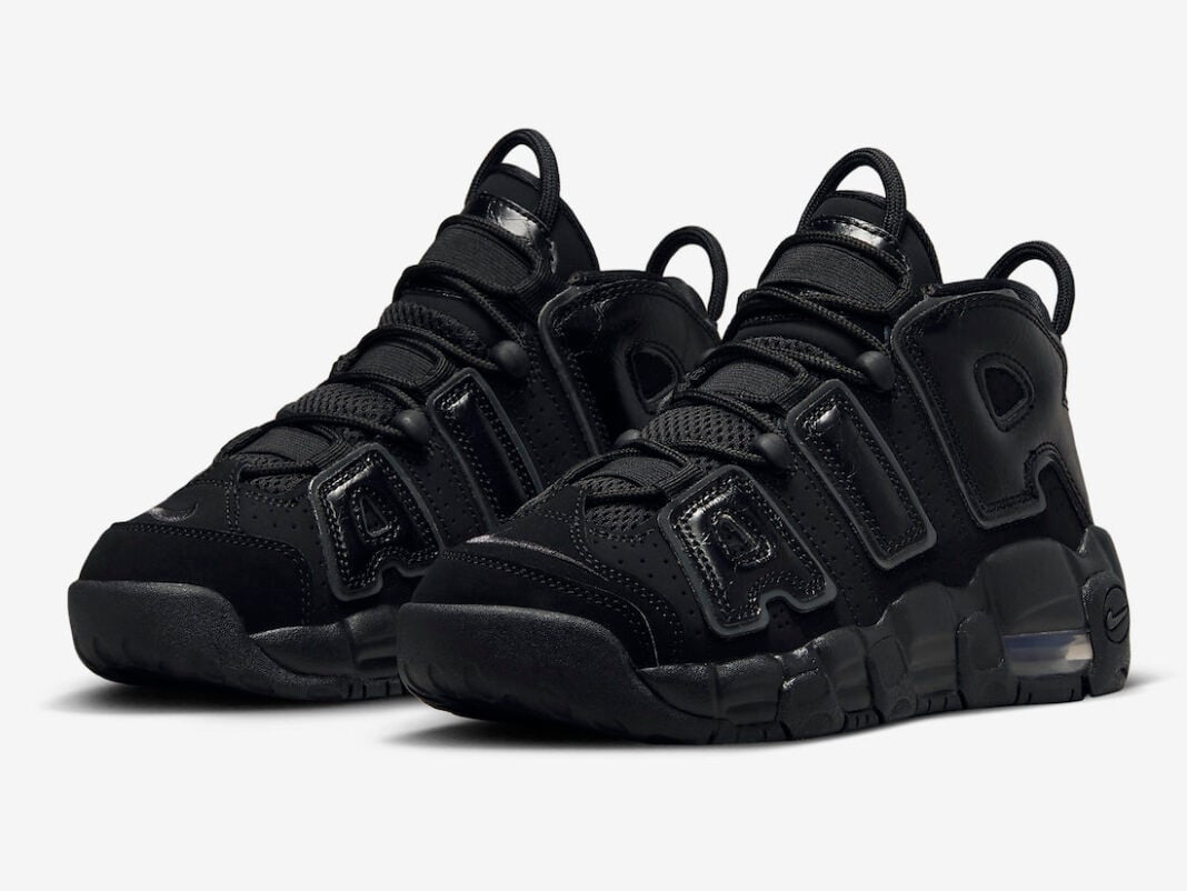 Nike Air More Uptempo GS Triple Black FV2264-001 | SneakerFiles