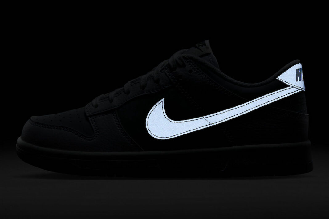 Nike Dunk Low GS Reflective Swoosh FV0365-100 | SneakerFiles
