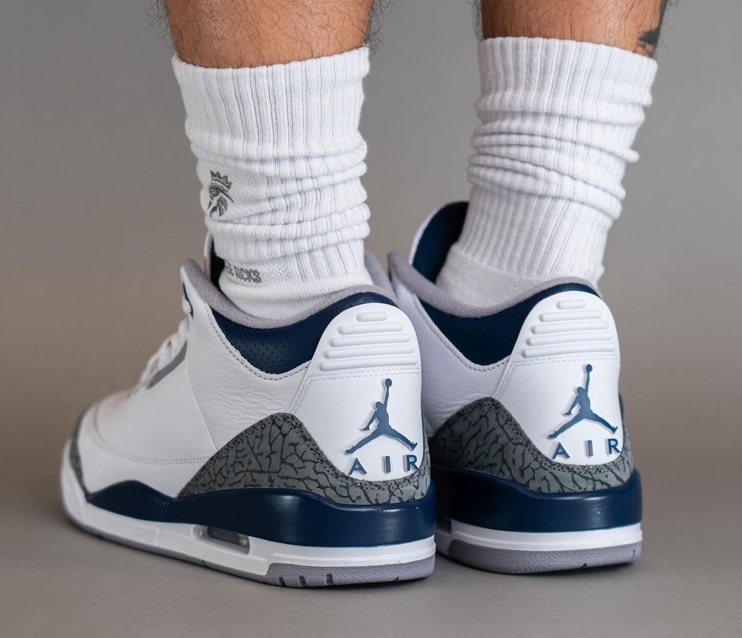 Air Jordan 3 White Navy CT8532-140 2024 | SneakerFiles
