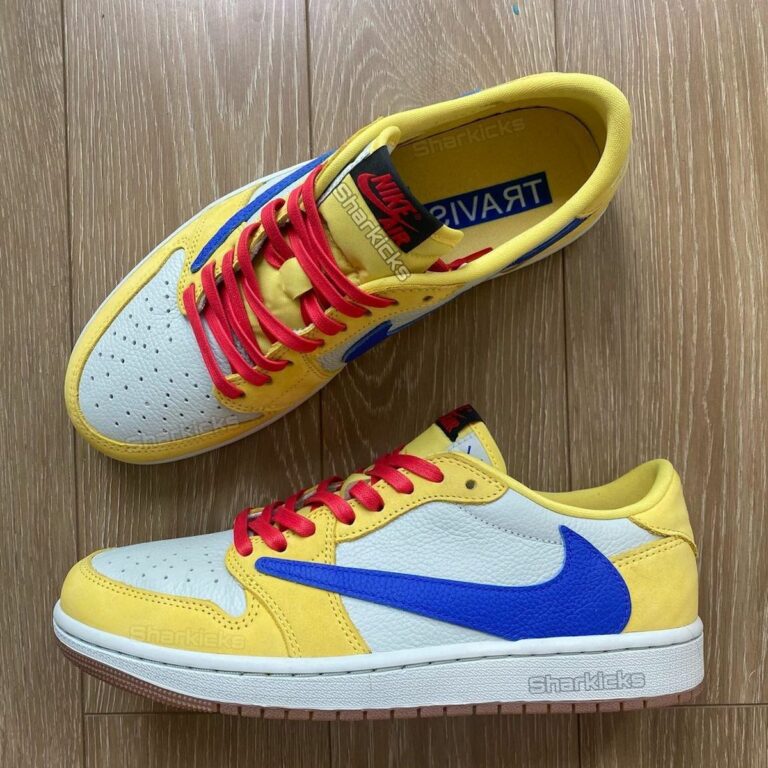 Travis Scott x Air Jordan 1 Low OG Canary DZ4137-700 | SneakerFiles