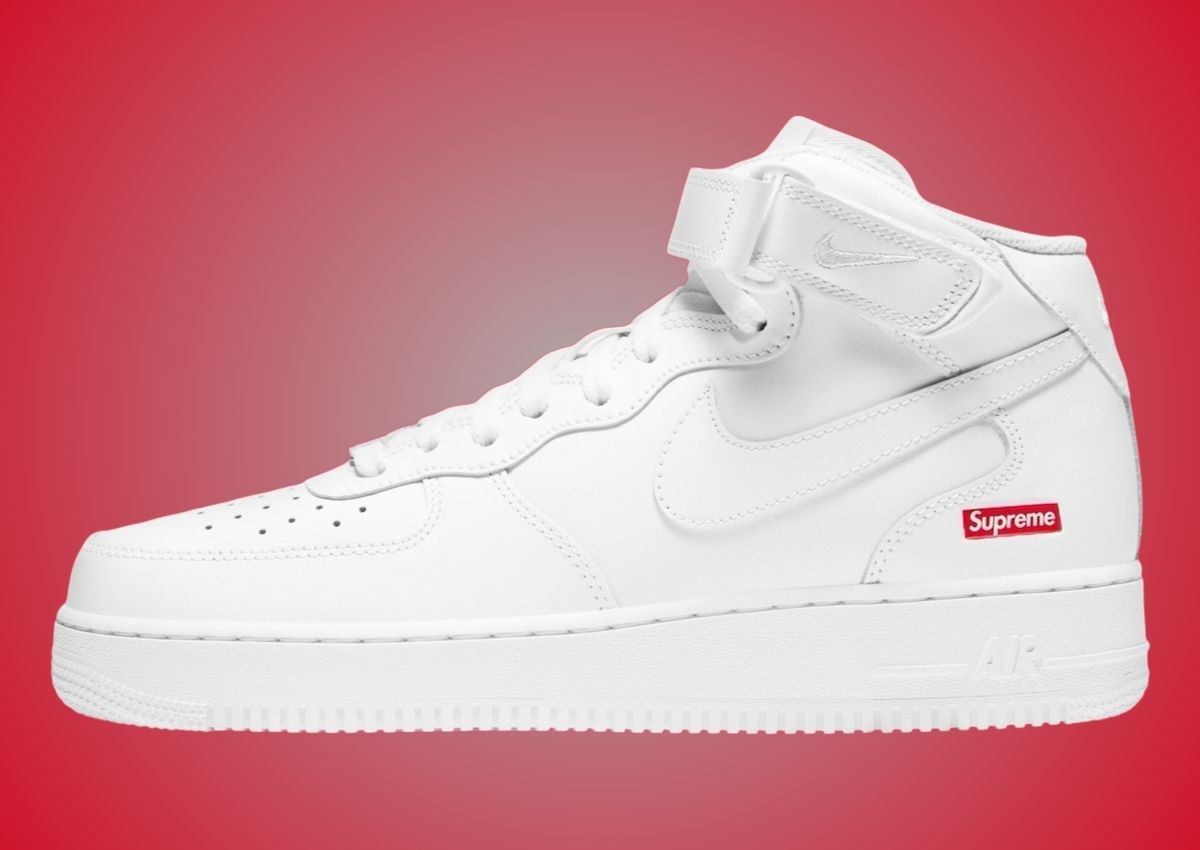 Supreme x Nike Air Force 1 Mid Releases August 2024- SneakerFiles