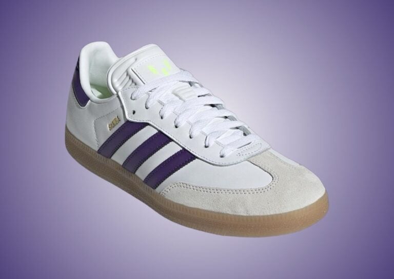 Messi x adidas Samba White Purple IH8161 | SneakerFiles