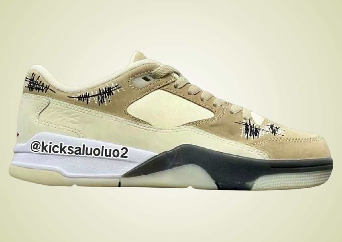 Who Decides War x Jordan Flight Court Coconut Milk HQ2958-100 ...