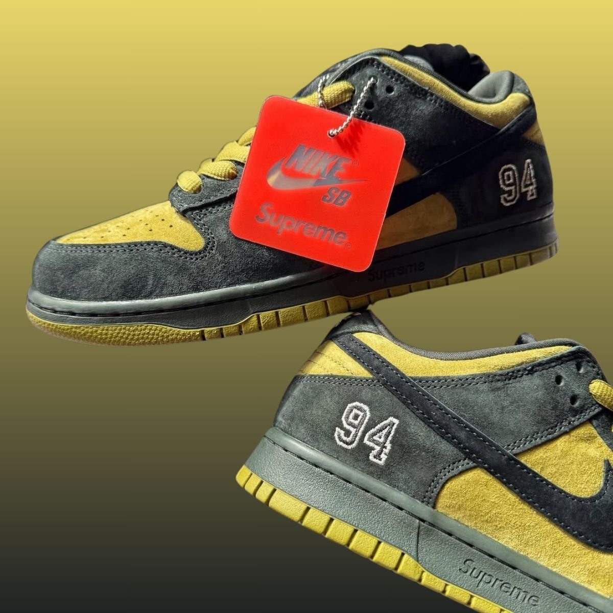 Supreme x Nike SB Dunk Low Camper Green HQ8487-300 | SneakerFiles