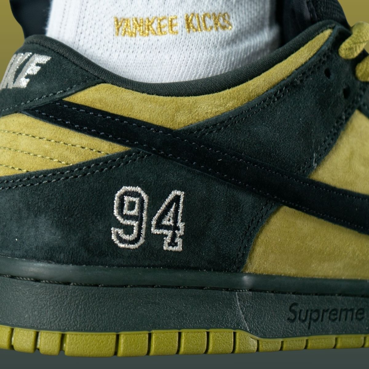 Supreme x Nike SB Dunk Low Camper Green HQ8487-300 | SneakerFiles