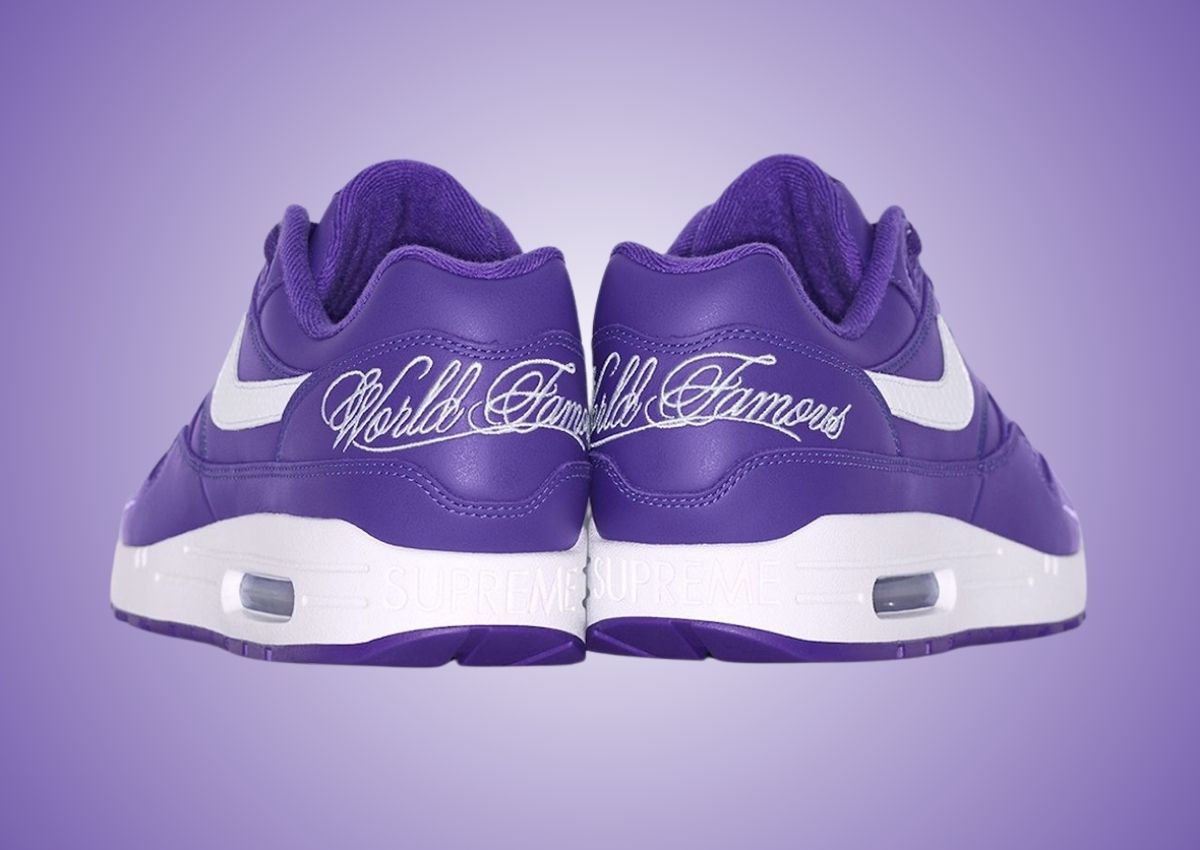 Supreme x Nike Air Max 1 87 Varsity Purple HF8813-500 | SneakerFiles