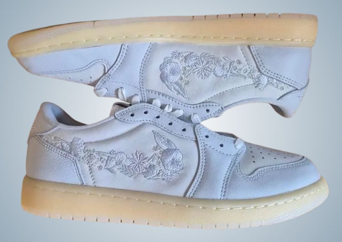 Air Jordan 1 Low OG Floral Swoosh Sail IF4391-100 | SneakerFiles
