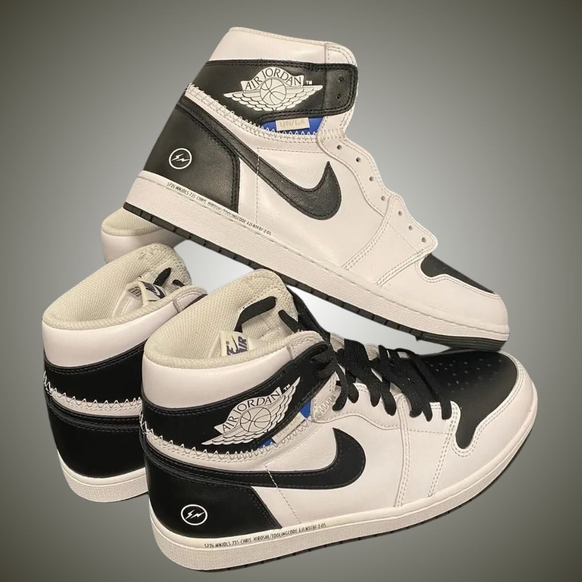 Fragment x Union x Air Jordan 1 White Black II7282-100 | SneakerFiles