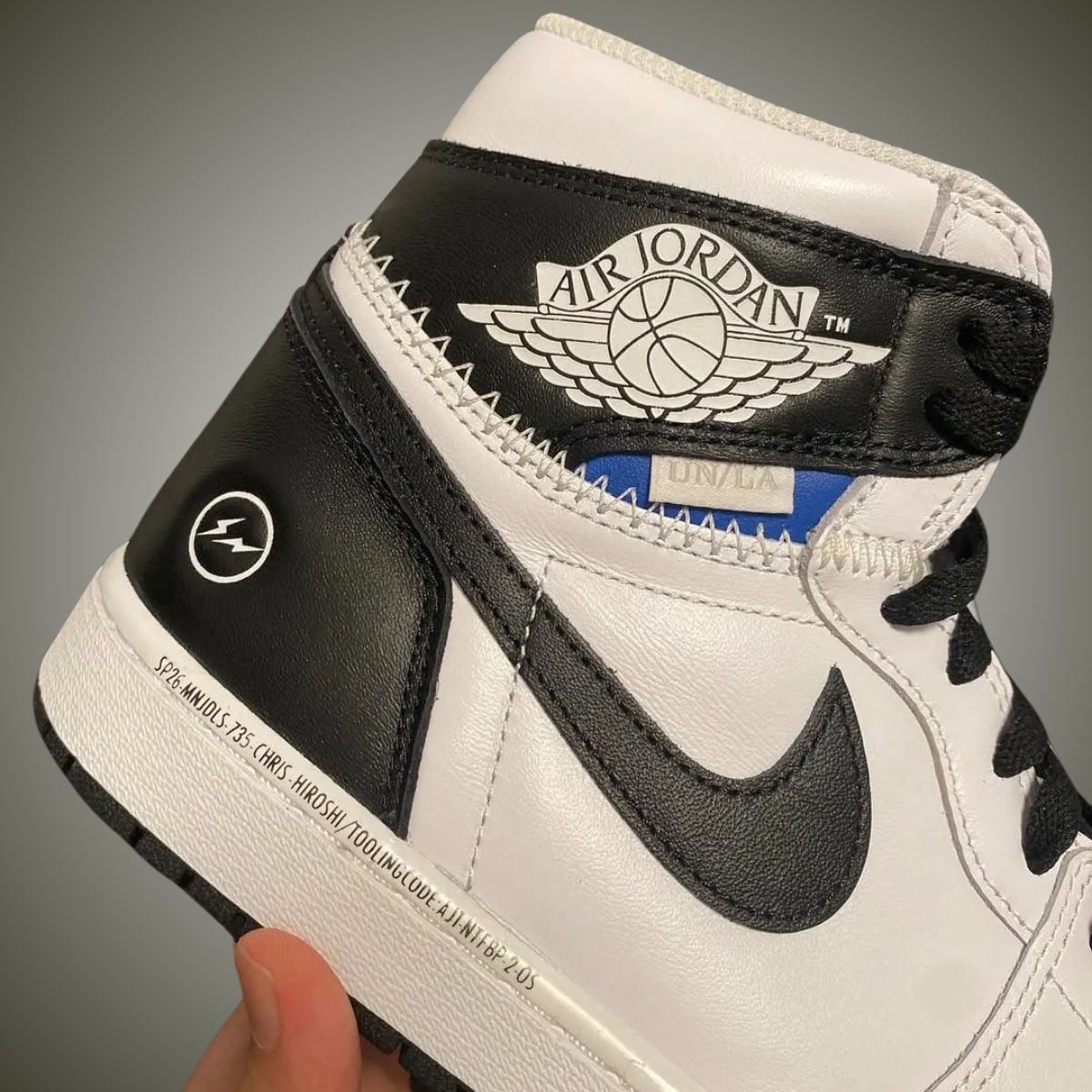 Fragment x Union x Air Jordan 1 White Black II7282-100 | SneakerFiles